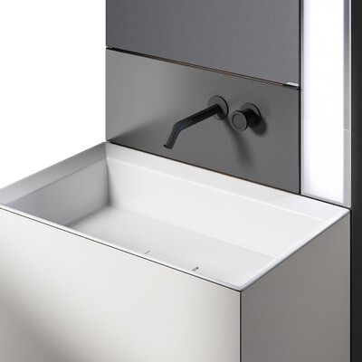 Chrono38 washbasin for totem or freestanding | Edoné