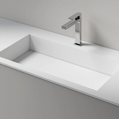 Square: Integrated designer washbasin | Edoné